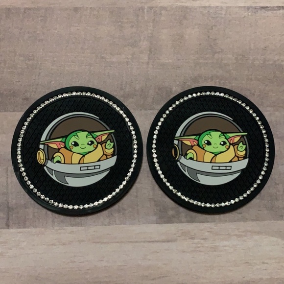 Star Wars | Other | 2pcs Grogu Mandalorian Silicone Nonslip Car Cup ...
